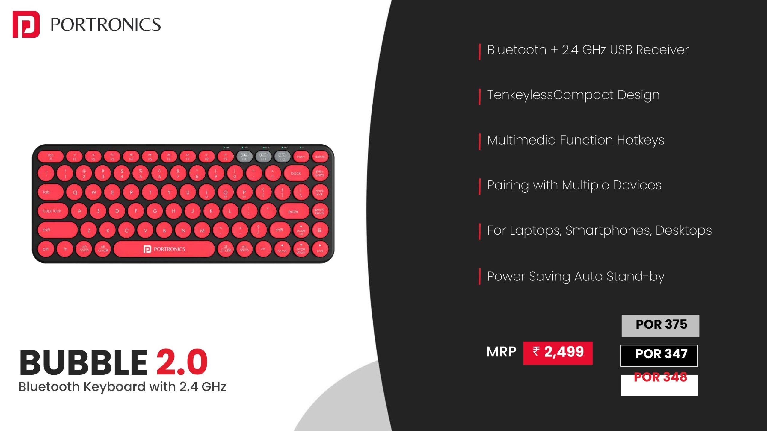 Bubble 2.0 Bluetooth Keyboard (POR 375) Grey – Gifts Hub – Corporate ...